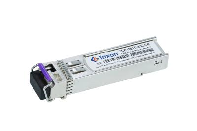 China 10G SFP+ Bidi Transceiver 20km LC TX1270nm RX1310nm MSA SFF-8472 Single Mode Fiber Module for sale