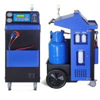 China ZELL R134a AC Flush Machine for Car Air Conditioning Cleaning 135Kg for sale