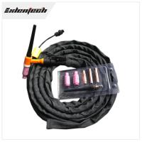 China 4M 8M Length Adjustable Tig Mig Welder Accessories Gas Cooled WP17 TIG Torch for sale