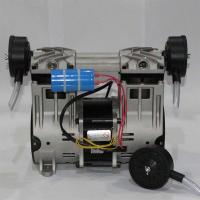 China 220V 50Hz Laboratory Oil Free Air Compressor 780W Oilless Vacuum Pump with 220LPM Flow and -92KPa Vacuum for sale