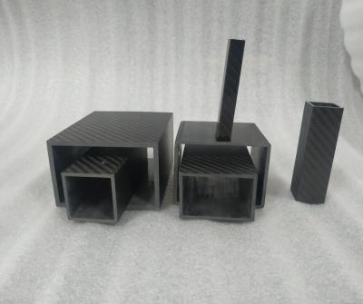 China Ultra-Strength super light  carbon fiber square tube 25mm 20mm for sale