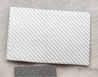 China 1mm 2mm 3mm  White carbon fiber sheets size can be customized for sale