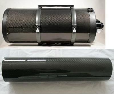 China big large diameter 500mm  3K twill glossy carbon fiber tube pople pipe cfrp for telescope tube decorate tube for sale