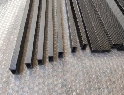 China different size rectangular carbon fiber tube  square hollow tubing can be CNC cutting for sale