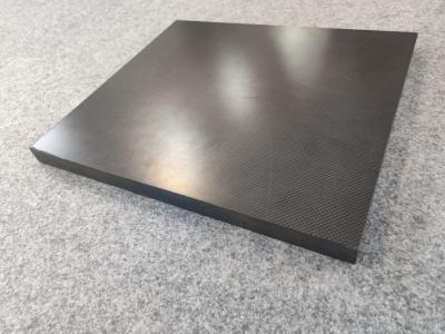 China 23mm thickness thickner high stiffness carbon fiber sheet can be CNC cutting for sale