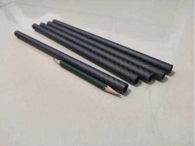 China 12mm 1/2 inch small diameter  3k twill weave carbon fiber tubing  for UAV drone for sale