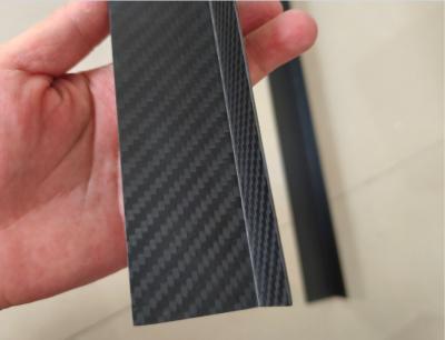 China 30*40mm  50*50mm carbon fiber  angle 90 ° sharp angle  with 3K twill matte surface for sale