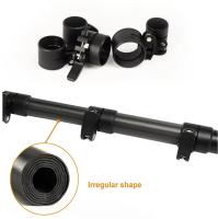 China irregular shape 40ft 50ft length anti-rotate carbon fiber telescopic poles for sale