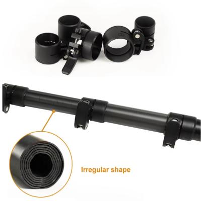 China irregular shape 40ft 50ft length anti-rotate carbon fiber telescopic poles for sale