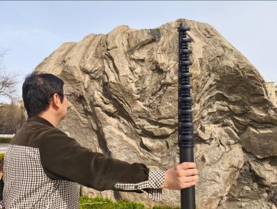 China quick clamp 18m 60ft length high stiffness carbon fiber telescopic pole for sale