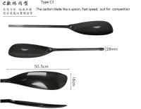 China Water sports Carbon Fiber Kayak Paddles  adjustable length competition paddles for sale