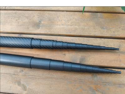 China 3K twill& 3K plain high stiffness carbon  fiber composite folding pole  made in China for sale