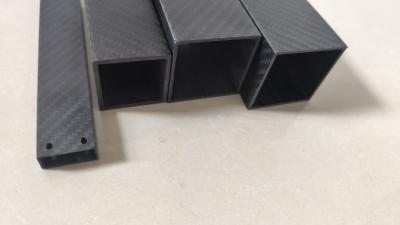China China manufacture 20/25/30/40/50mm carbon fiber square tube carbon rectangular tubing for sale