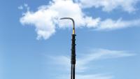 China long reach 55ft 60ft carbon fiber telescopic pole for oil palm/ coconut harvesting pole for sale