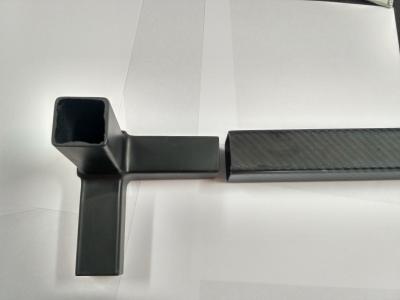 China 2- way 3 way cross -way four-way square carbon fiber tube connectors joints with carbon rectangular/square tube for sale