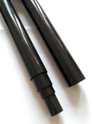 China carbon fiber heating tube  carbon fiber telescopic tube 50mm 70mm 100mm for sale