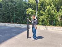 China 12m 40ft 15m 50ft 18m 60ft carbon telescopic pole with tripod  for photography for sale