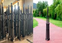 China Portable heavy duty tripod stand telescopic carbon fiber mast for sale