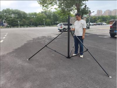 China HD heavy duty 9m 30ft 12m 40ft carbon fiber camera mast with carbon tripod for sale