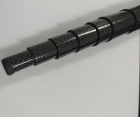 China Top-ranking carbon  fiber composite folding pole composite tubing with nature black color for sale