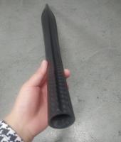 China 32mm 3K twill glossy/matte carbon fiber oval speargun ellipse tube for fish shooting for sale