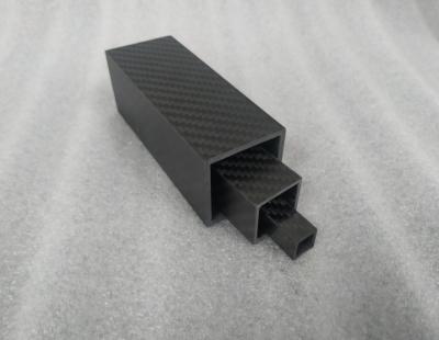 China high strength Right angle  R1 3K twill matte square foursquare quadart carbon fiber tubing tube for sale