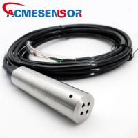 China AcmeSensor Submersible Water Level Sensor 4-20mA RS485 0-10V Output 500m Range for sale