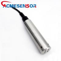 China AcmeSensor Submersible Water Level Sensor 4-20mA RS485 0-10V Output 500m Range for sale