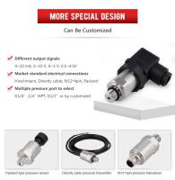 China 150Psi Industrial Pressure Transmitter Sensor 4-20ma 12~36VDC for sale