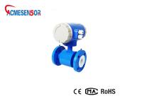 China Battery Powered Magnetic Flow Meter 4-20ma Output Digital Display for sale