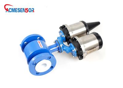 China Digital Magnetic Flow Meter DN3-300mm 4-20mA Output Battery Powered for Milk Sewage Liquid Oil for sale