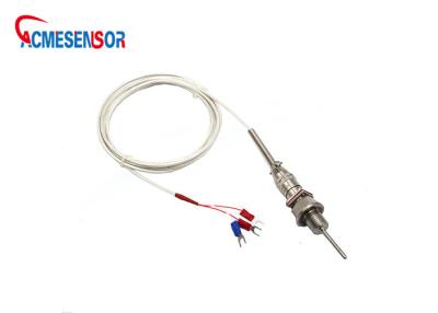 China Aviation Plugs Waterproof Temperature Sensor Pt 100 Rtd Seamless 304 for sale