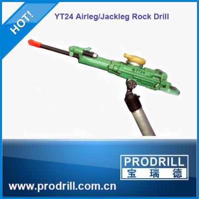 China YT24 24-42mm Pnematic hand held  air leg rock drill for stone for sale