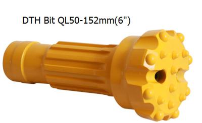 China DTH(Down-the-hole) Bit QL50 152mm ( 6 inch high Air pressure DHT bits ) for sale