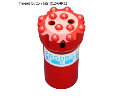 China Thread button bits Q12-64R32 for sale