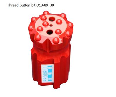 China Thread button bits Q13-89T38 for sale