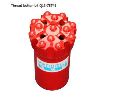 China Thread button bits Q13-76T45 for sale