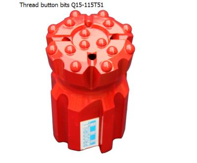 China Thread button bits Q15-115T51 for sale