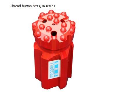 China Thread button bits Q16-89T51 for sale