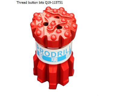 China Thread button bits Q19-115T51 for sale