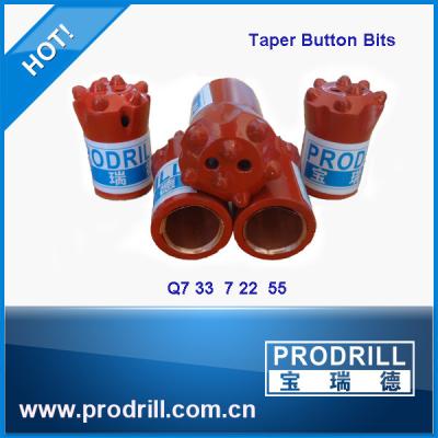 China 32mm, 34mm 8 Buttons Tapered Rock Drill Bit for sale