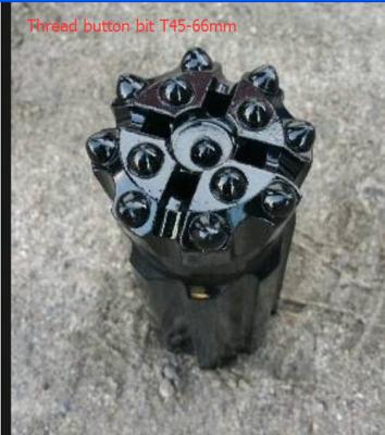 China Thread button bits T45-66mm, 13button, retrac, semi ballistic for sale