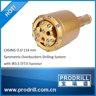 China Symmetrix Overburdern Drilling System casing 114mm for DTH hammer DHD 3.5 for sale