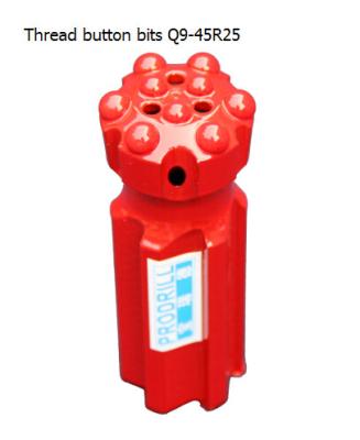 China Q7-35mm R25 Thread Button Bits with good quality and best price for sale