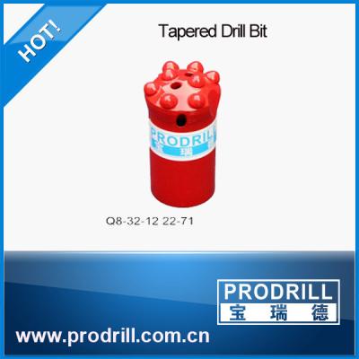 China Q8-32-12 22-71  buttons Tapered button drill bit for sale