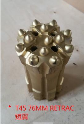 China Thread Button Bits T45 - 76mm retrac body with Ballistic for sale