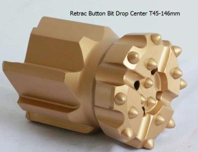 China Thread button bits T45-146mm, 15buttons, D.C., retrac for sale