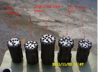 China Thread button bit T51-102mm, T51-115mm, ST58, GT60, ST68 for sale