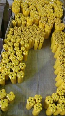 China Thread button bit T51-89mm, 8gauge buttons, 4flat buttons, 4 flushing holes for sale