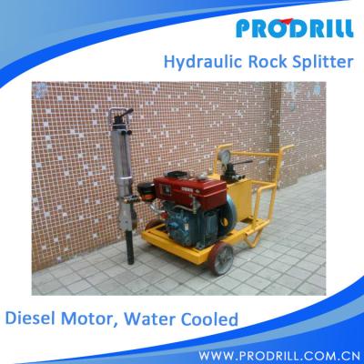 China Diesel Power Water cooled Type Hydraulic Stone Splitter for Drilling for sale